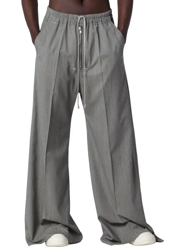 Rick Owens Mélange Bela Wide-leg Trousers - Grey