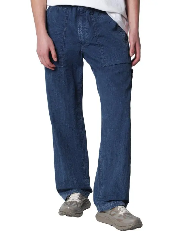 Stone Island Loose-fit Fatigue Trousers - Blue