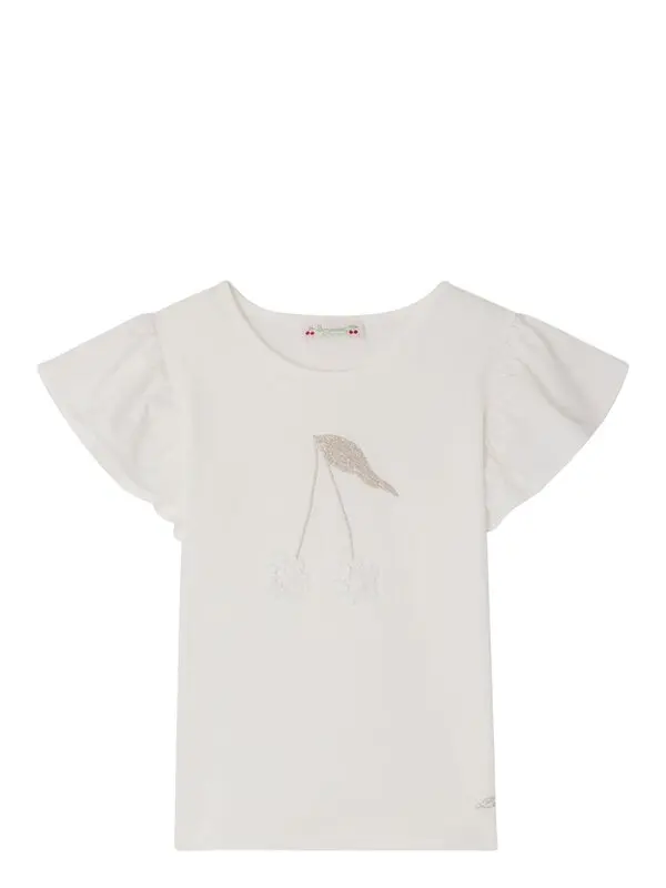 Bonpoint Emila Cotton T-shirt - White