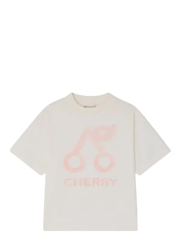 Bonpoint Lele T-shirt With Cherry Print - White