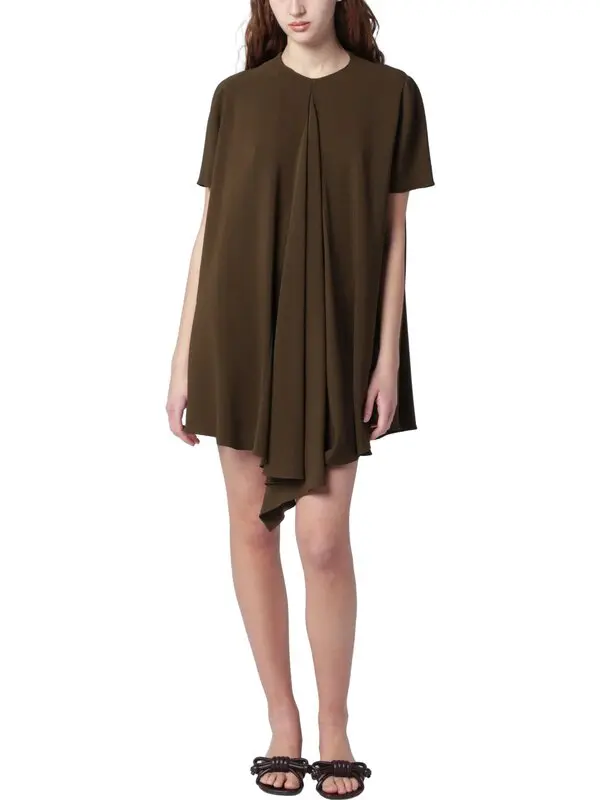 Loewe Stretch Viscose Cady Dress - Green