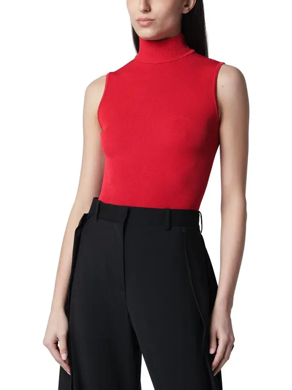 Loewe Viscose Blend Sleeveless Top - Red