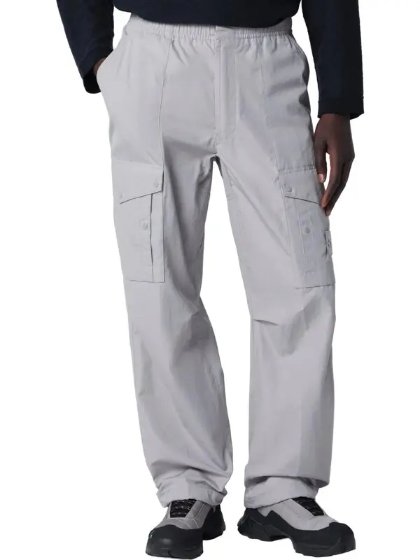 Stone Island Cotton Canvas Cargo Trousers - Grey