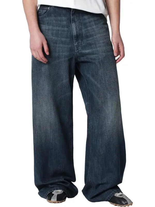 MAISON MARGIELA Wide Leg Denim Jeans - Blue