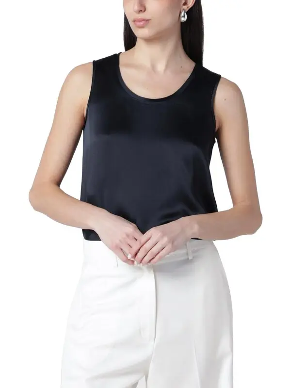 Max Mara Satin Top - Blue