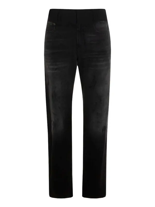 MAISON MARGIELA Straight Leg Jeans With Wash Treatment - Black
