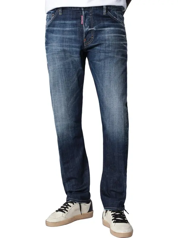 Dsquared2 Washed-effect Denim Jeans - Blue