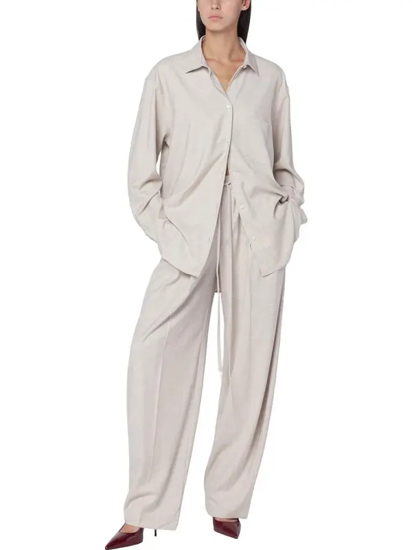 Andamane Oversized Trousers - White
