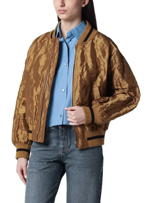 Loewe Technical Taffeta Bomber Jacket - Brown