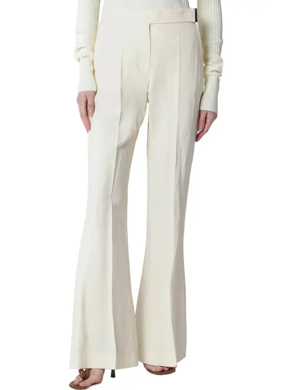 Sportmax Low-rise Flare Trousers - Yellow