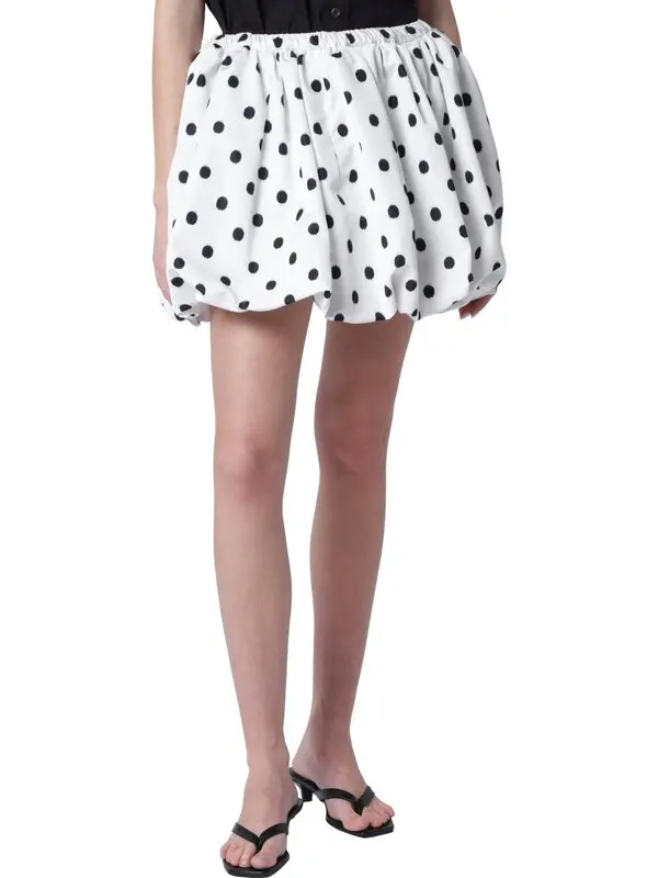 PATOU Polka-dot Mini Skirt - White