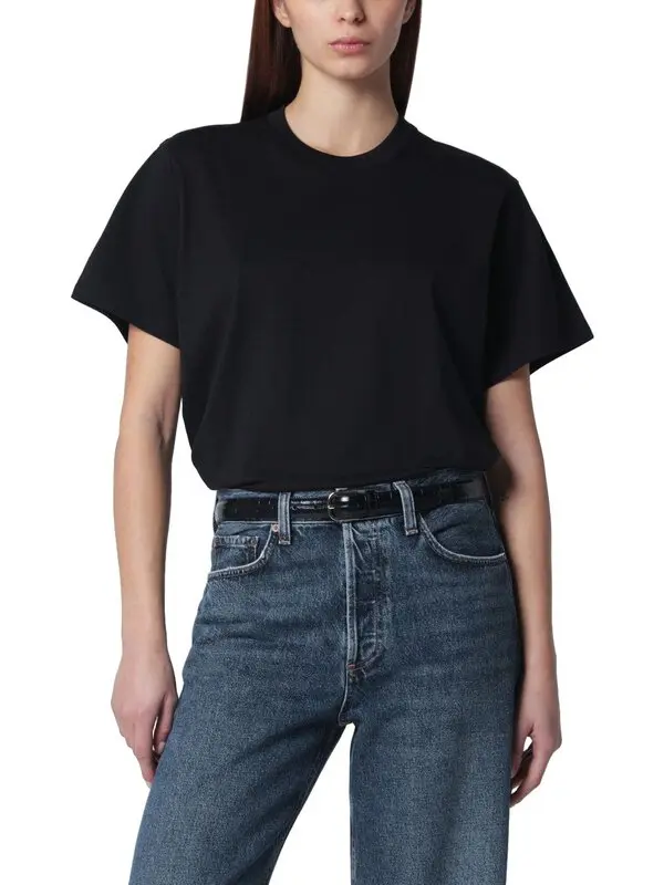 Loulou De Saison Cotton Crew Neck T-shirt - Black