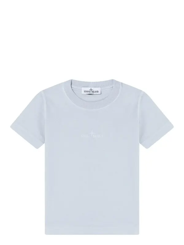 Stone Island T-shirt With Logo - Light Blue