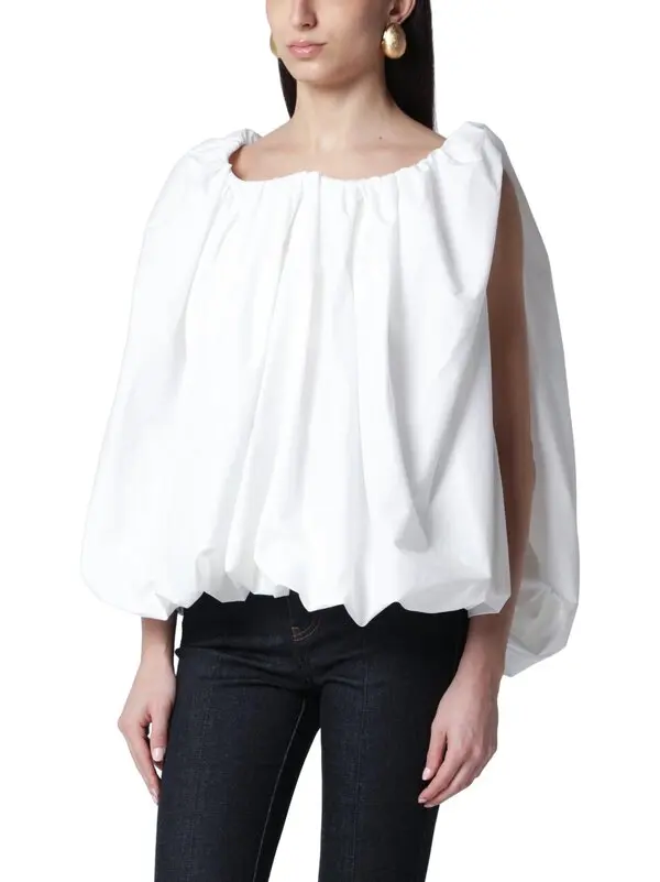 Jacquemus Lavande Top In Cotton - White
