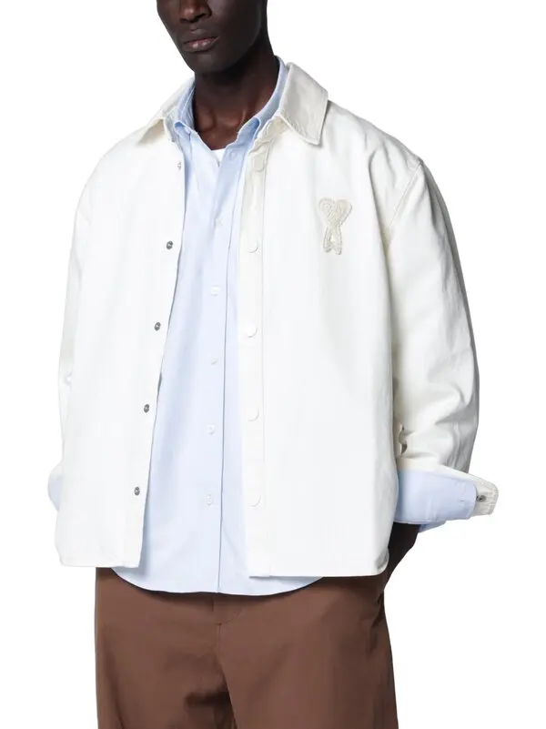 Ami Cream De Coeur Shirt By - White