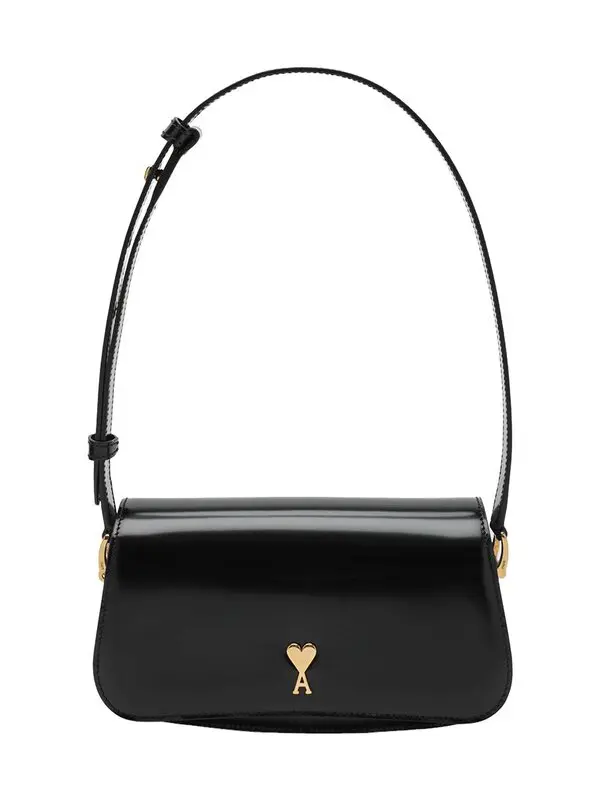 Ami Paris Paris Shoulder Bag - Black