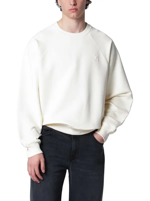 Ami De Coeur Cotton Sweatshirt - White