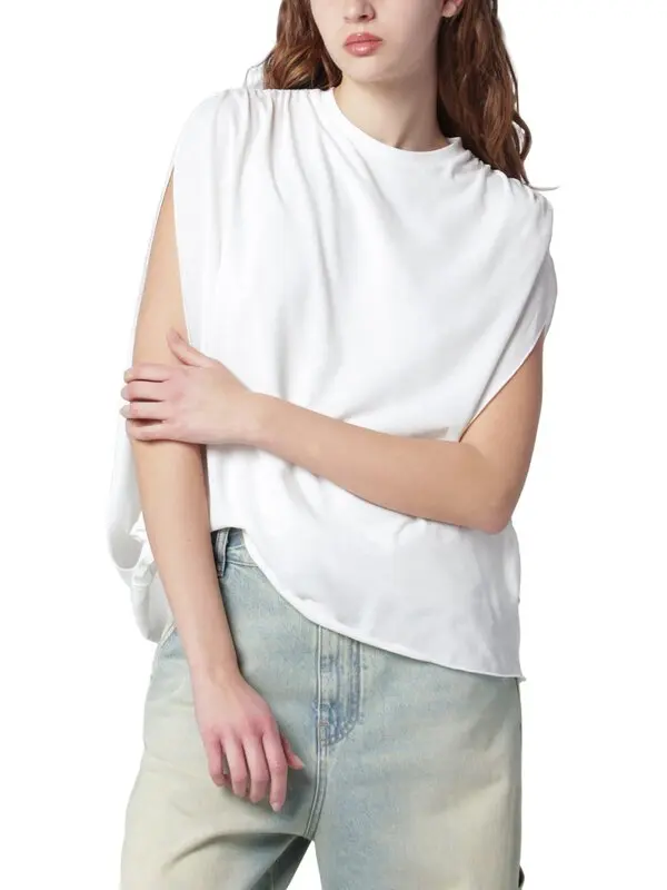 DARKPARK Tracy Sleeveless Jersey Shirt - White