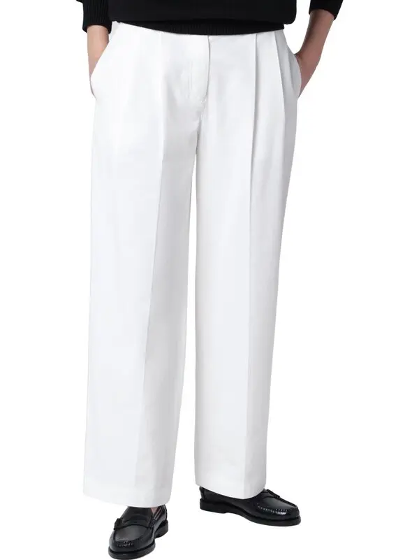 TOTEME Cotton Trousers - White