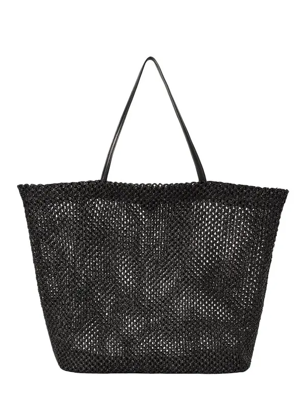 THE ROW Barn Geometric Tote - Black