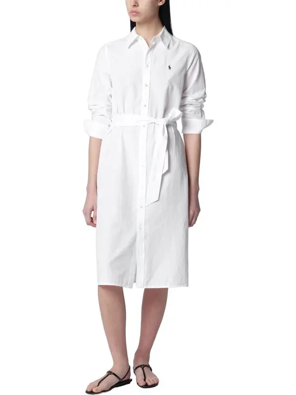 Polo Ralph Lauren Cotton Shirt Dress - White