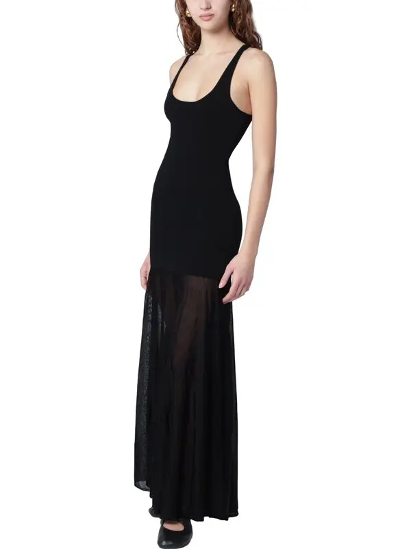 TOTEME Long Dress In Viscose Knit - Black