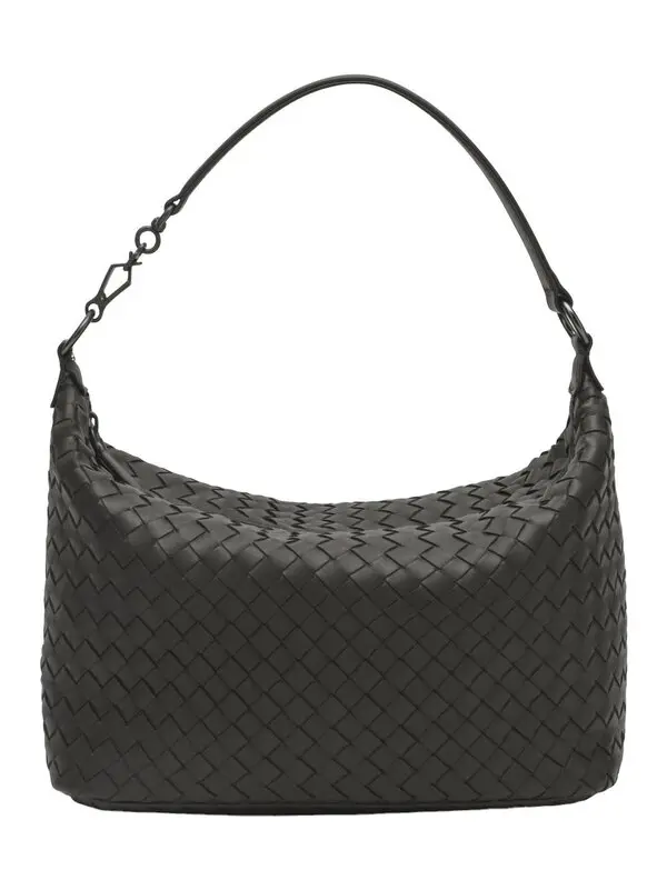 Bottega Veneta Intrecciato Top Handle Bag - Brown