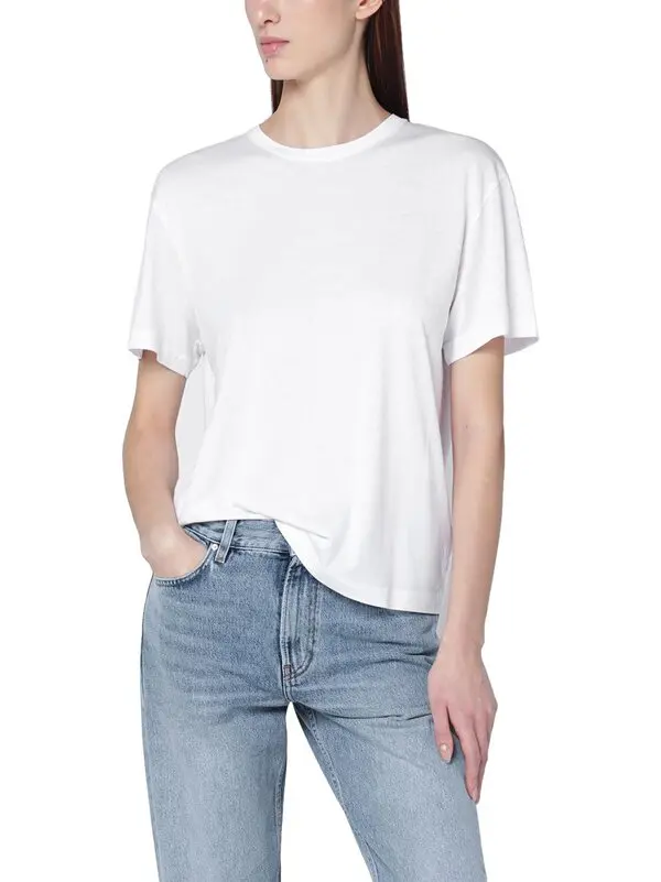 TOTEME Organic Cotton-blend T-shirt - White