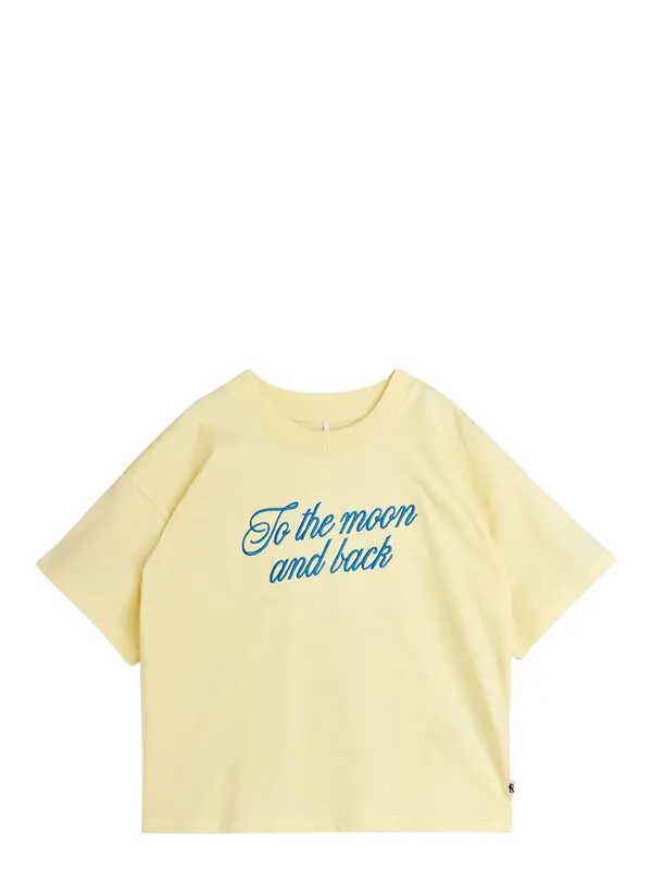 MINI RODINI T-shirt With Embroidery - Yellow