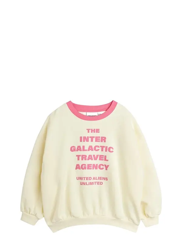 MINI RODINI Travel Agency Print Sweatshirt - White