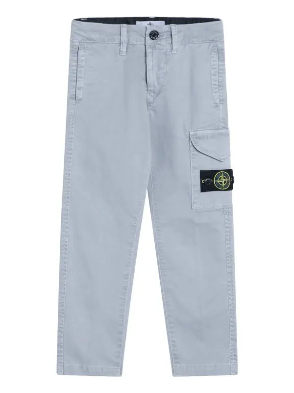 Stone Island Cotton Trousers - Grey