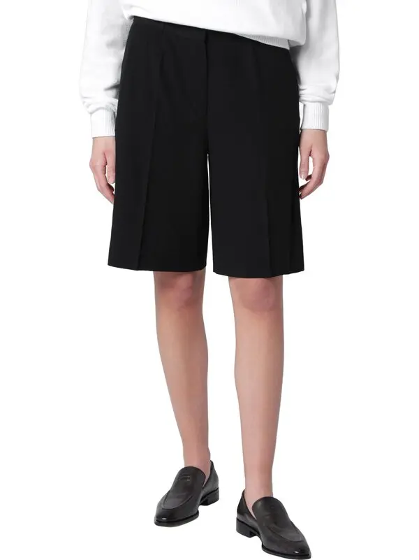 TOTEME Wool-blend Bermuda Shorts - Black
