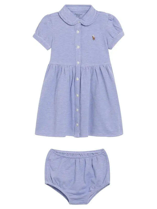 Polo Ralph Lauren Dress With Bloomers - Light Blue