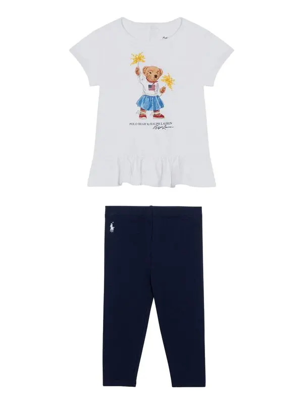 Polo Ralph Lauren Cotton Two-piece Set With Print - Blue