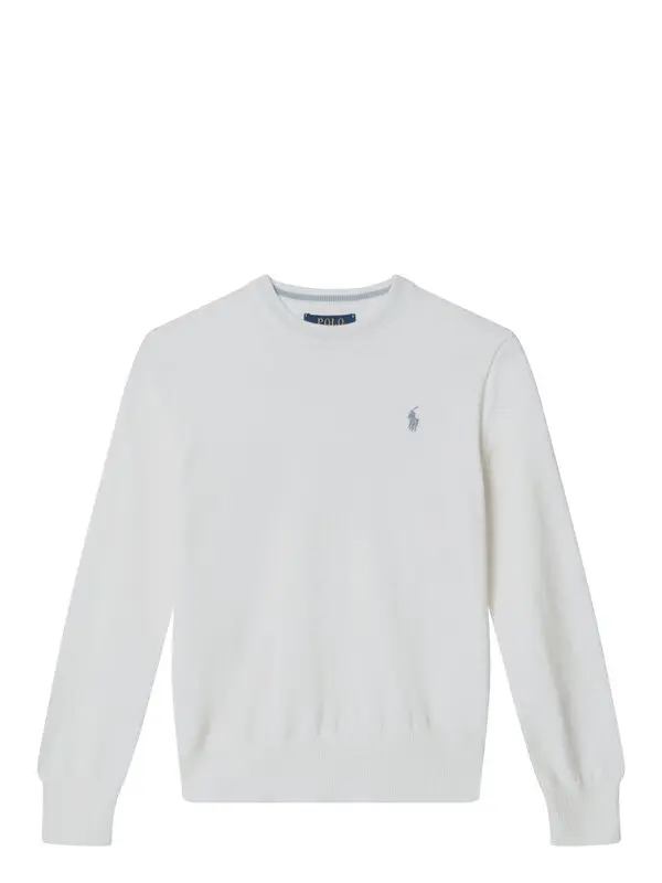 Polo Ralph Lauren Cotton Crew-neck Sweater - White
