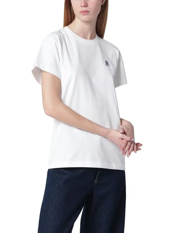 PARAJUMPERS Cotton T-shirt With Logo Patch - White