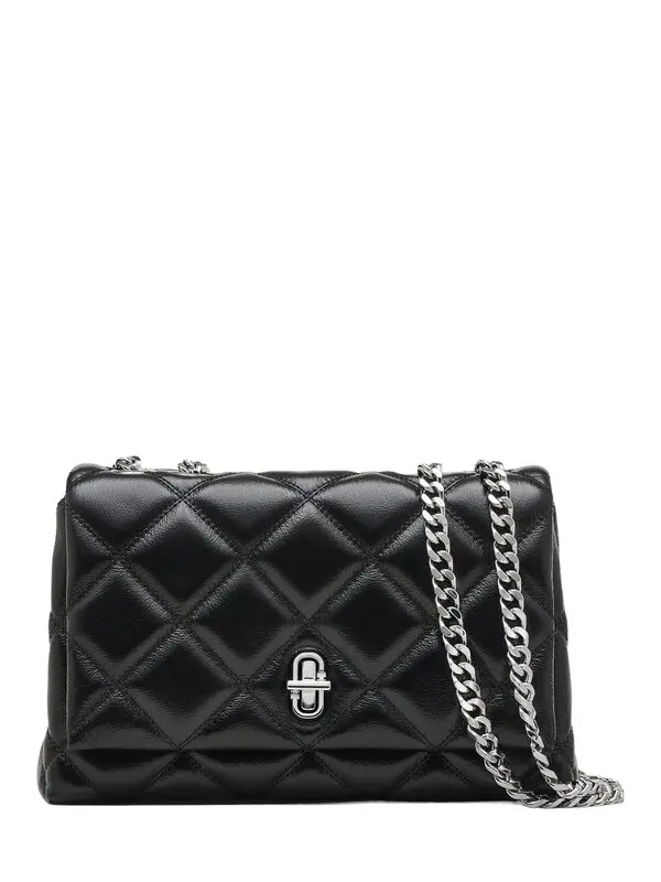 Marc Jacobs Slim Quilted Shoulder Bag - Black