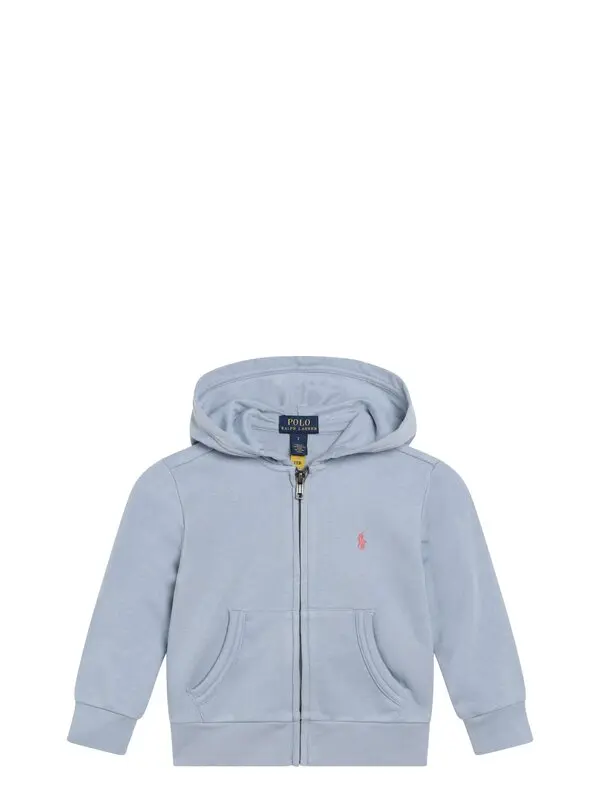 Polo Ralph Lauren Cotton-blend Zip-up Hoodie - Light Blue