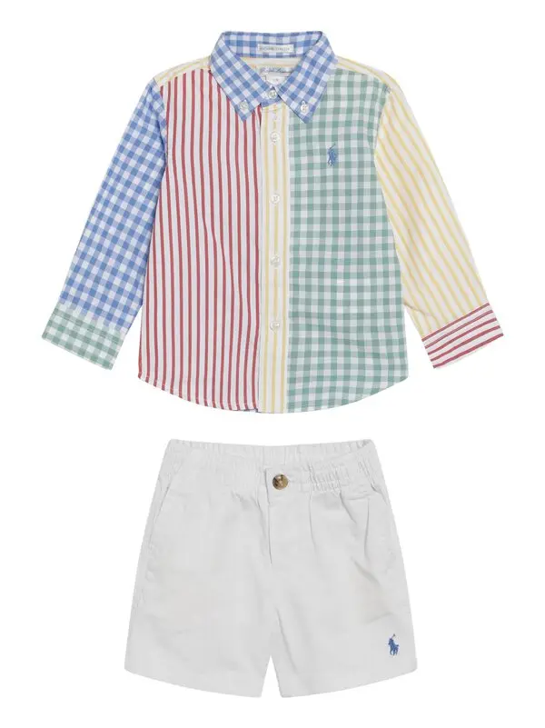 Polo Ralph Lauren Color-block Cotton Two-piece Set - Multicolor