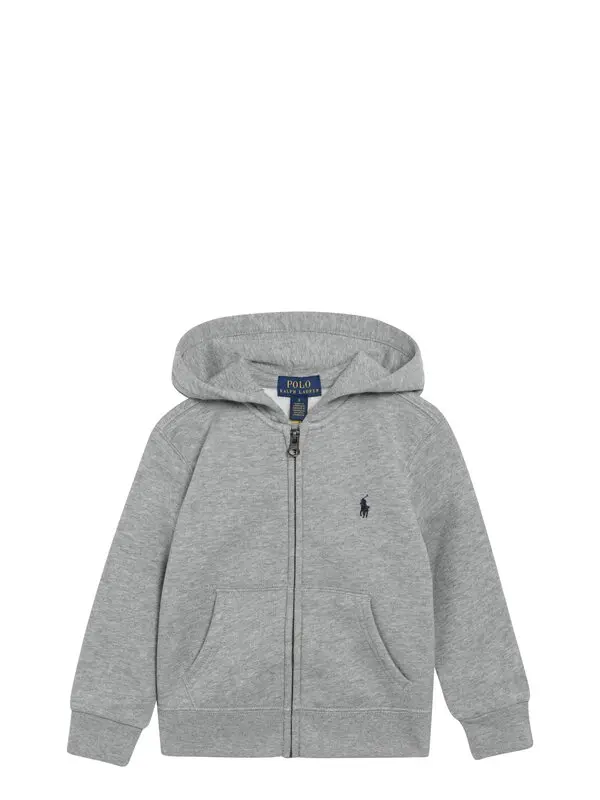Polo Ralph Lauren Cotton-blend Zip-up Hoodie - Grey