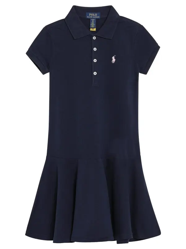 Polo Ralph Lauren Cotton Short Sleeve Dress - Blue