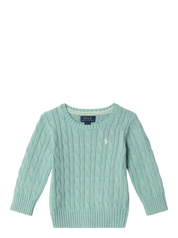 Polo Ralph Lauren Cable Knit Cotton Jumper - Green