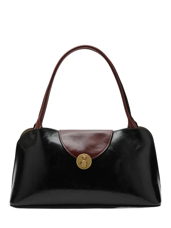 Versace Vivian East/west Leather Bag - Black