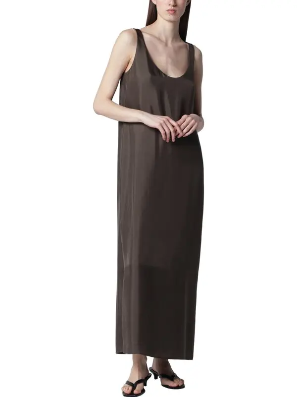 RÓHE Silk Sleeveless Dress - Brown