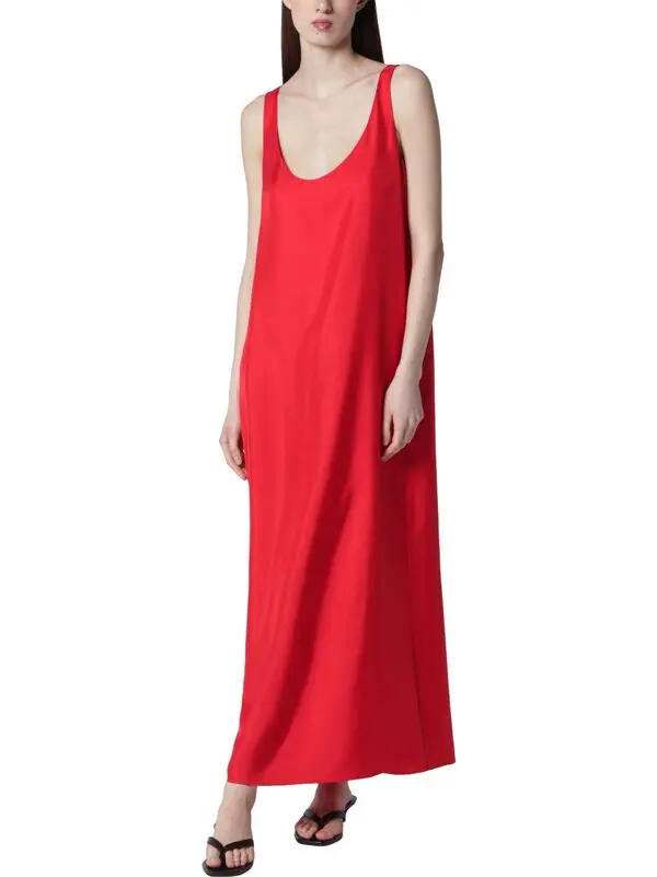 RÓHE Sleeveless Silk Dress - Red
