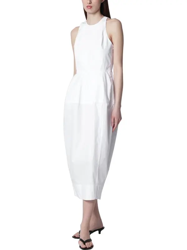 RÓHE Midi Cotton Dress - White