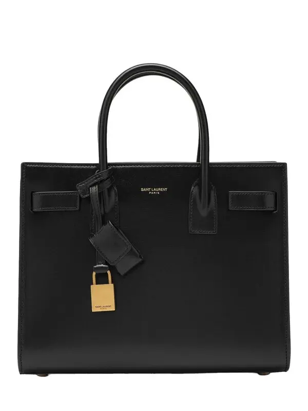 Saint Laurent Leather Baby Sac De Jour Bag - Black