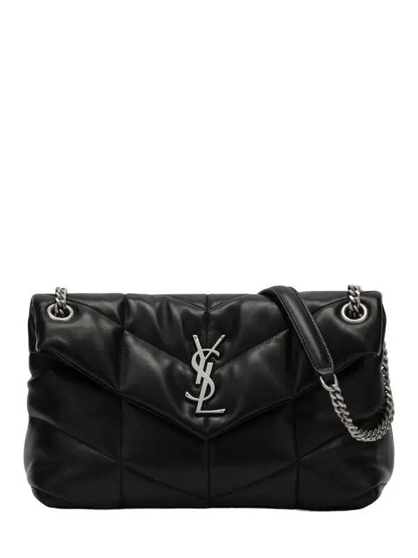 Saint Laurent Small Loulou Puffer Bag - Black