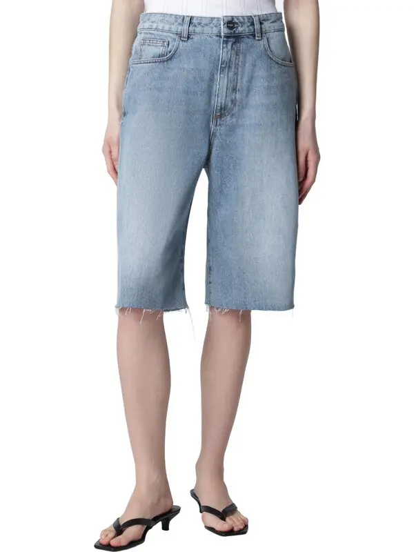 RÓHE Denim Bermuda Shorts - Light Blue