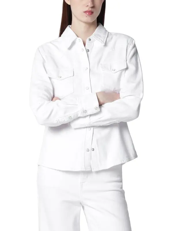 FRAME Rigid Denim Shirt - White
